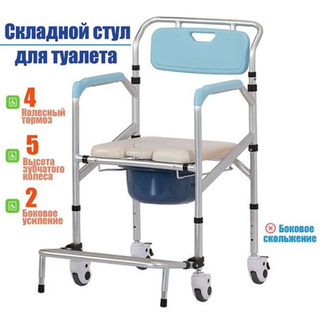 накладка на унитаз для инвалидовСеребристый + светло-голубой ...