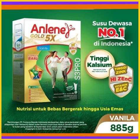 Anlene Gold 5x Original Plain 885 Gram Dulu Anlene Gold Plus 900 Gram