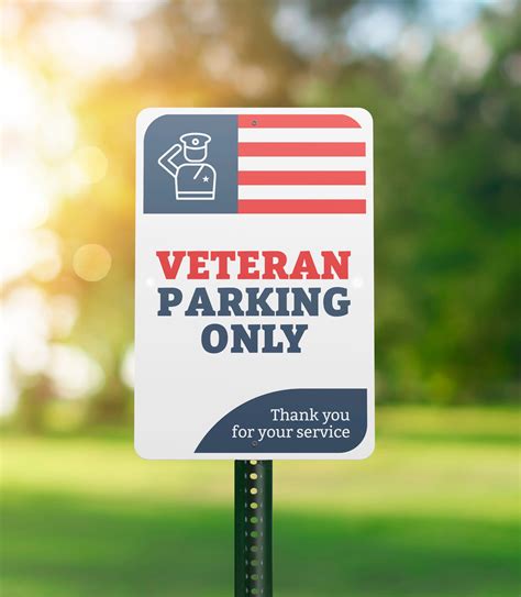 Veteran Parking Only Parking Sign