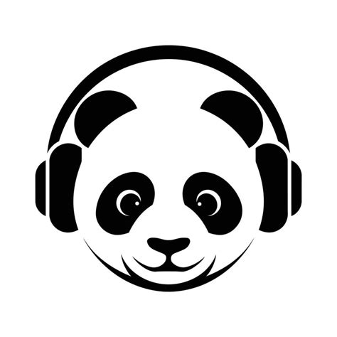 Cute Panda Wearing Headphones Perfect For Music Lovers 60836843 Vector