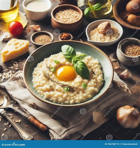 Delicious Traditional Creamy Italian Risotto Stock Image 296760715