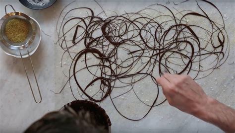 Decorative Chocolate Swirls Video Dessert Garnish Ideas