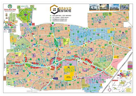 Dha Maps Dha Lahore Maps Including All Phases