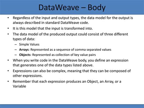 Mule Data Weave4 Pptx Programming Languages Computing