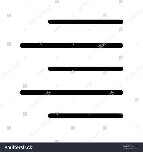 Right Line Alignmentpage Setup Text Paragraph Stock Vector Royalty Free 1319513951 Shutterstock