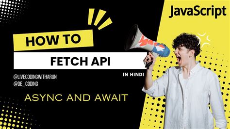 How To Fetch An API Using Async Await In JavaScript Javascript For Beginners YouTube