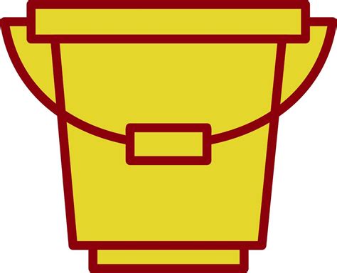 Bucket Vector Icon Design 17007268 Vector Art At Vecteezy