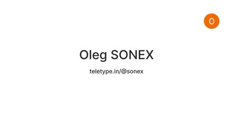 Oleg Sonex — Teletype