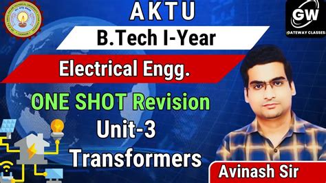 Unit 3 I One Shot I Electrical Engg I By Avinash Sir I Gateway Classes I Aktu Youtube