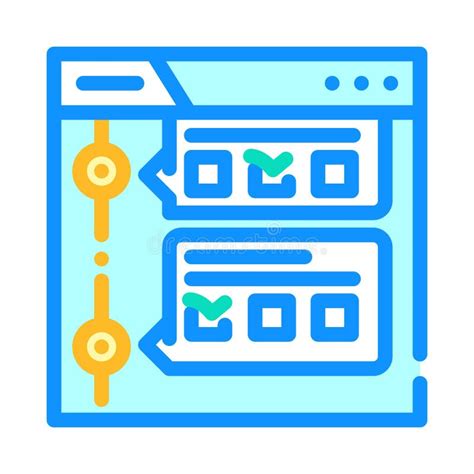 Quiz Education Platform Color Icon Vector Illustration Stock