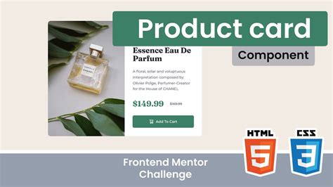 Product Card Component Frontend Mentor Challenge Youtube