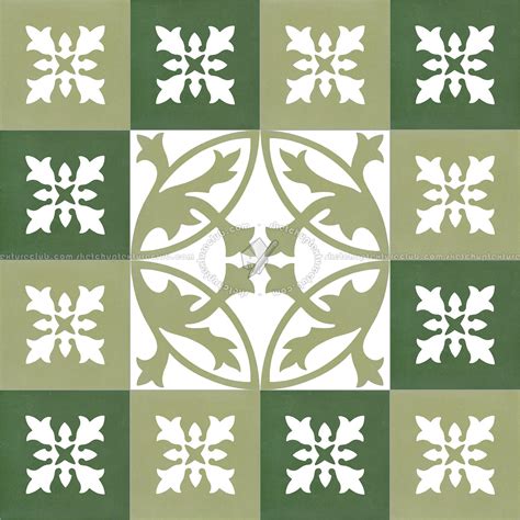 Traditional Encaustic Cement Ornate Tile Texture Seamless 13560