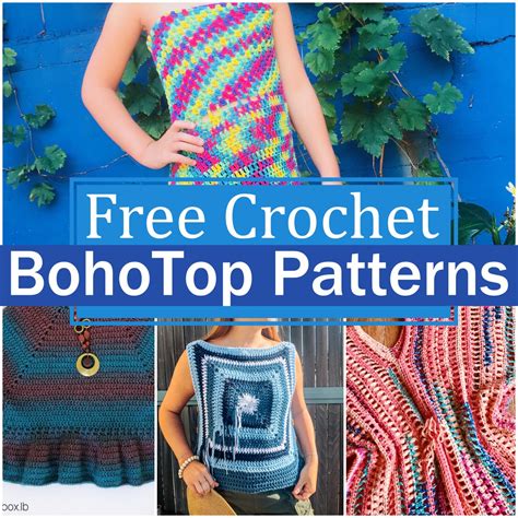 8 Boho Top Crochet Patterns Diy Crafts