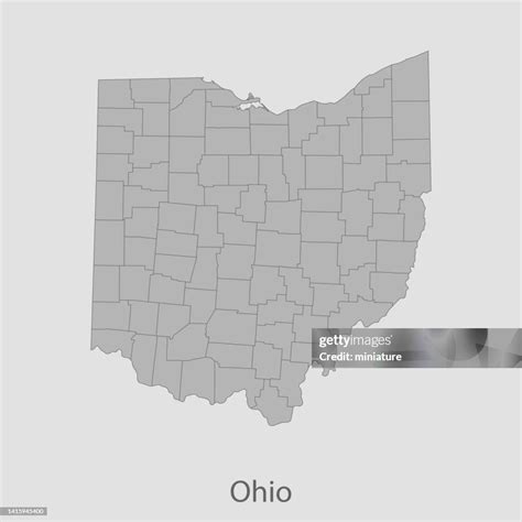Ohio Map High Res Vector Graphic Getty Images