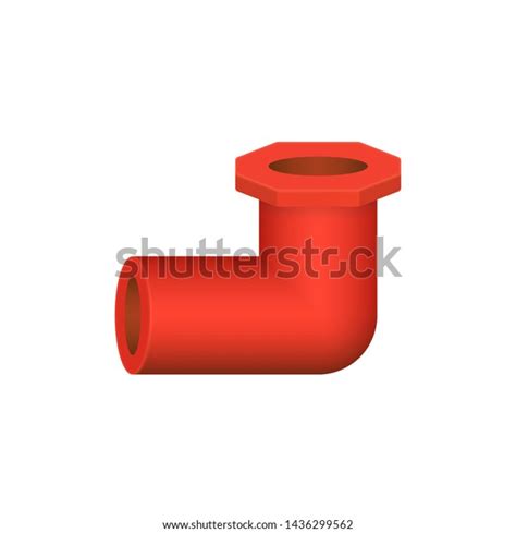Pvc Plastic Pipe Fitting Vector Icon Stock Vector Royalty Free Shutterstock