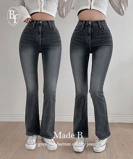 당일출고🚀 리뷰극찬💗 연청추가 [ 자체제작 Xs~ 기장선택 ] 드로잉 워싱 그레이 롱 부츠컷 하이웨스트 데님 에이블리