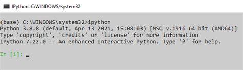 Ipython Interactive Mode Ipython Interpreter