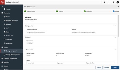 Immutable Storage Support For Aws In Netbackup Vox
