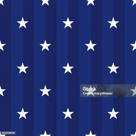 별과 수직 줄무늬와 매끄러운 어두운 파란색 배경 7월 4일 대통령의 날 현충일 의 미국 국기의 개념 벡터 일러스트레이션 0명에 대한 스톡 벡터 아트 및 기타 이미지 Istock