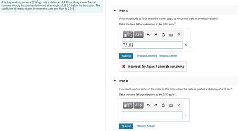 Solved A Boxed 10 0 Kg Computer Monitor Is Dragged By