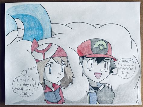 Pokemon Ash And May Fan Art