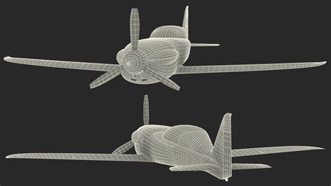 All Electric Aircraft Flight 3d Model 129 3ds Blend C4d Fbx Max