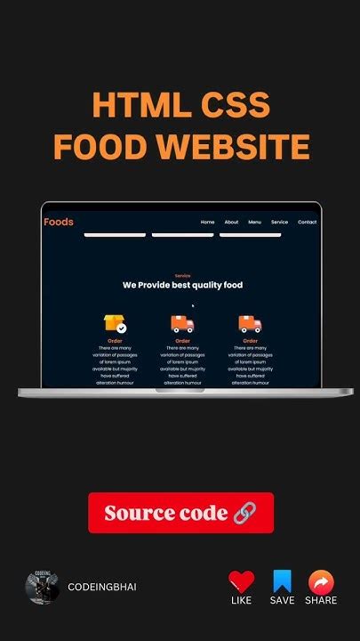 Html Css Food Websitehtml Css Coding Programming Developerlife Codinglife Trendingreels