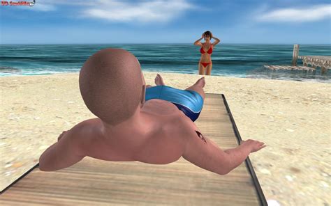 3d Animated Couple Gets Kinky At A Public Beach Porn Pictures Xxx