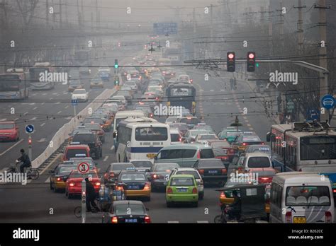 Coaches Cars And Heavy Traffic Cause Congestion And Air Pollution On