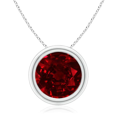 Natural Ruby Necklaces For Women With Diamonds