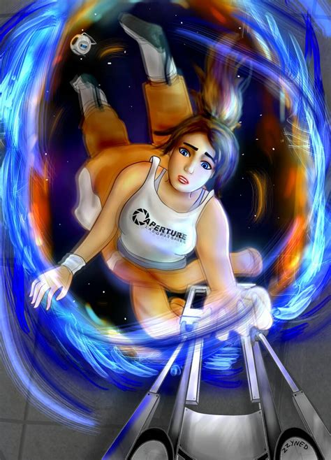 Chell Fanart Portal 2 By Zzyned On Deviantart