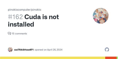 cuda is not installed · issue 162 · pinokiocomputer pinokio · github