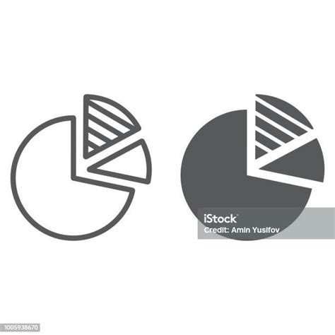 원형 차트 선 및 문자 모양 아이콘 데이터 분석 통계 서명 벡터 그래픽 흰색 배경 Eps 10에 선형 패턴 0명에 대한 스톡 벡터 아트 및 기타 이미지 Istock