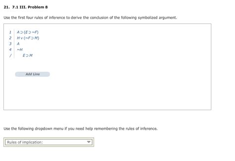 Solved 21 71 Iii Problem 8 Use The First Four Rules Of