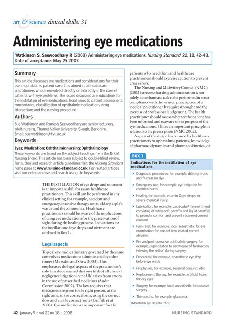 Pdf Administering Eye Medications
