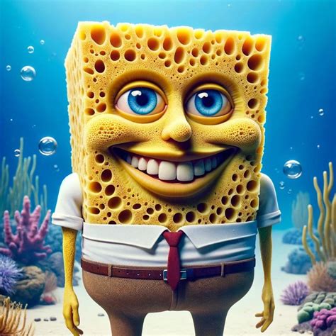 Realistic Sponge Bob Progressively More Realistic R Chatgpt