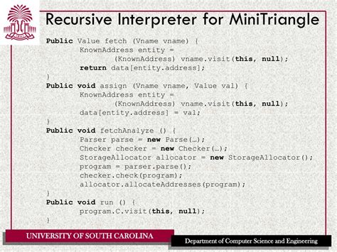 Ppt Csce 531 Compiler Construction Ch8 Interpretation Powerpoint Presentation Id9506492