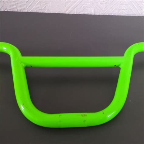 Bicycle Handlebars Green Bmx Rise Bars Hb40 Ebay Uk