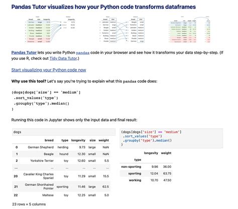 Pandas Tutor Visualizes How Your Python Code Transforms Dataframes พูดคุยเกี่ยวกับ Data Tools