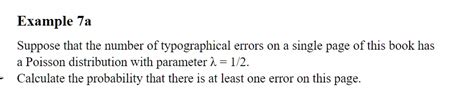 solved example 7a suppose that the number of typographical errors on