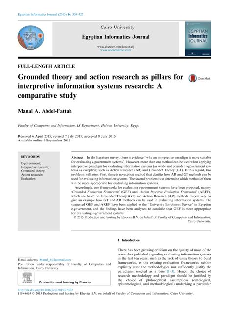 Pdf Grounded Theory And Action Research As Pillars For Interpretive