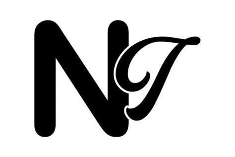 Ni Monogram Logo Design Graphic By Piku Design Store · Creative Fabrica Ni Monogram Logo Design Graphic By Piku Design Store · Creative Fabrica
