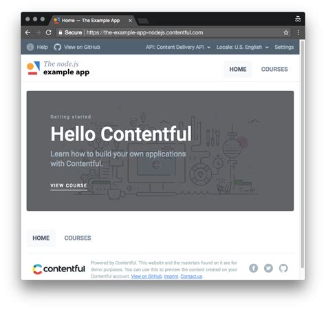 Meet The Example App Your Kick Off Point For Developing With Contentful Contentful
