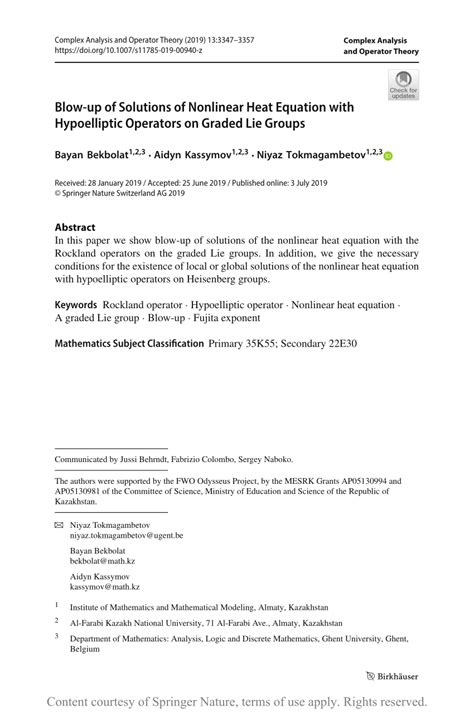 Blow Up Of Solutions Of Nonlinear Heat Equation With Hypoelliptic Operators On Graded Lie Groups