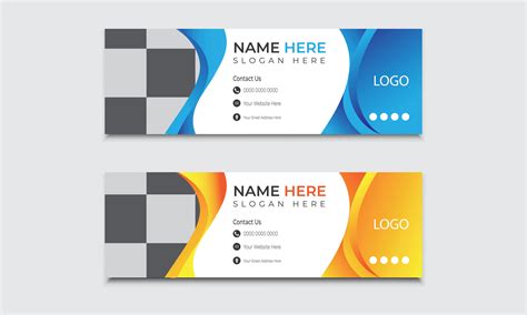 Modern Email Signature Design Template 37192119 Vector Art At Vecteezy