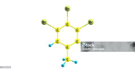 흰색에 고립 된 345트리브로모톨루엔 분자 구조 0명에 대한 스톡 사진 및 기타 이미지 0명 건강관리와 의술 건축물 Istock