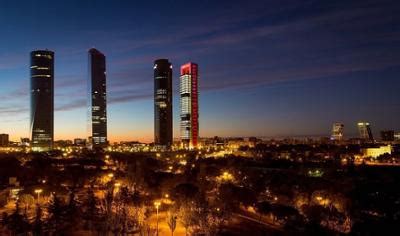 Skyline De Madrid Con Edificios Más Emblemáticos Ifema Madrid
