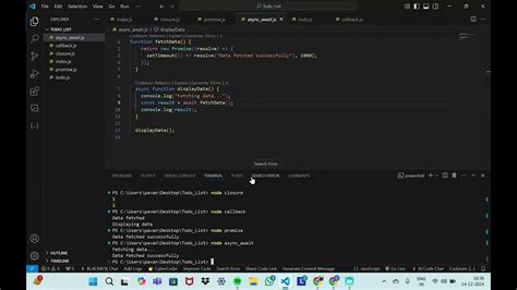 Closurescallbackpromisesaysncawait And Implementation Of Todo List Using Closures Youtube