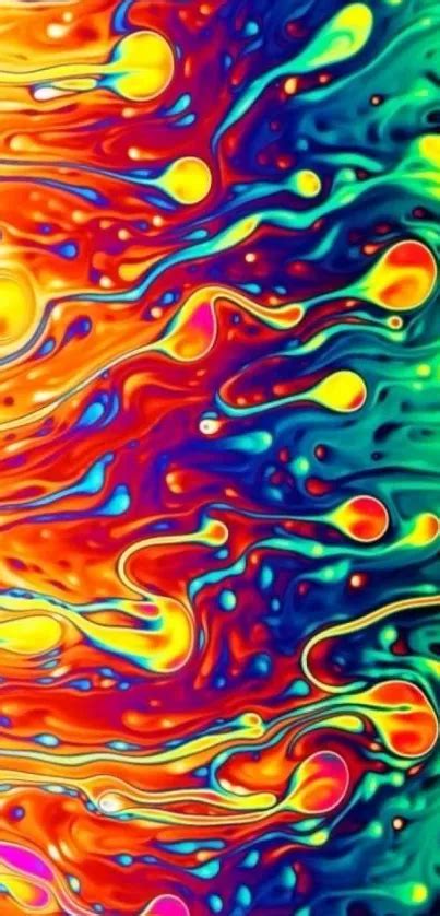 Vibrant Abstract Fluid Art Free Download