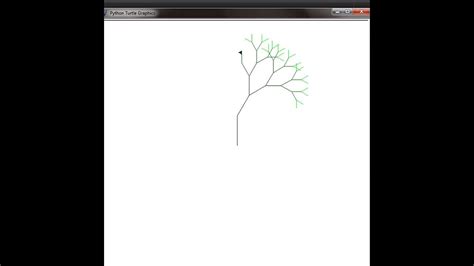 Y Fractal Tree In Python Using Turtle Youtube